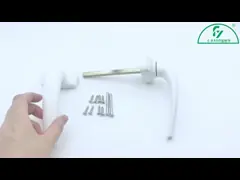 China White Door Window Double Sided Handles Modern Design Aluminum Alloy Materials for sale