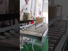 China Solar-Powered Roller Conveyor Line for Sustainable Plants 500 mm/Customized Frame Width and 400 mm Drum Width for sale
