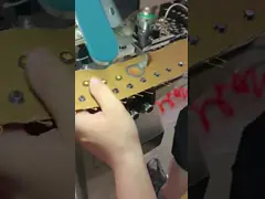 China Fully Automatic Hole Punching and Eyeleting in One Machine Snap Button Puncher Machine for sale