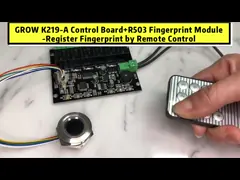 China GROW K219-A+R503 Programmable Fingerprint Infrared Control Board Control Relay Time Control Switch for sale