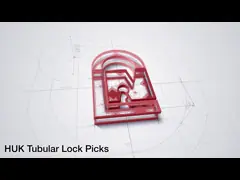 Blue Plum Blossom Lock Opener Tool Set 3pcs per il rilevamento delle serrature