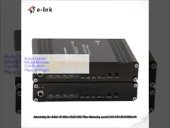 4K 60Hz HDMI KVM 섬유 확장기 10/100M 이더넷 & RS232 / RS485 & IR