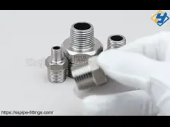 304 Stainless Steel Reducing Hex Nipple High-Pressure Reducing Hex Connector Male Threaded Pipe