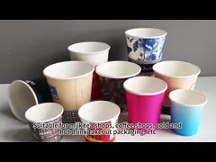 China Custom White Cold Drink Paper Cup 4/8/10/12/16oz Takeaway with Logo Disposable Single Wall Paper Cups for sale