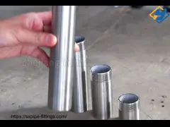 China Stainless Steel Welded Nipple Fittings 316 304 Carbon BSP NPT Threaded for sale