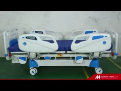 China Hi Low Tilting Intensive Care Unit Bed Heavy Duty Hospital Bed Coated Steel for sale