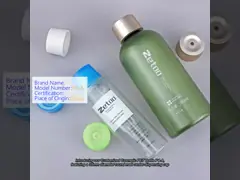 Flacone con pompa in PET trasparente da 50ml - 500ml per lozione