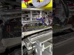 China Vehicle Interior Trim Equipment PLC Automatic Edge Folding Wrapping Machine for sale