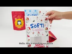 Custom  Packaging Stand up Pouch Resealable Mylar Ziplock Bag