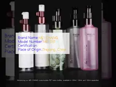 100ml 130ml 150ml Capacity Customized PET Plastic Lotion Bottle for Cosmetic Packaging