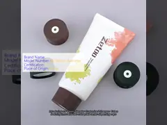 45mm Diameter Customized Shampoo Tubes with Two-Color Plaid Center-Dispensing Caps