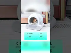 China Electric Cat Litter Box Odor Control Pet Hair Resistance Night Light App Control for sale