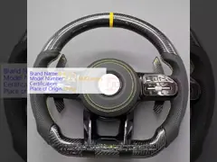 M-ercedes b-enz C E S AMG carbon fiber leather suede steering wheel modification