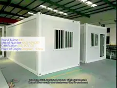 China Steel Structure Q355 Q235 Security Container EPS Glasswool Rockwool PU Insulation for sale