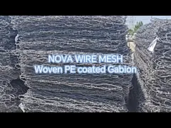Marine-Grade Woven Gabion - Galvanized + PVC for Offshore Structures