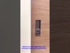 Wood finished aluminum door