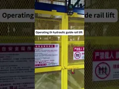 China Industrial Loading Freight Platform Lift Double Mast Hydraulic Goods Lift 50T 50M 220V for sale