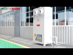 China Air Water Evaporative Cooling System Semi Open For Hotel Garage And Station Hall for sale