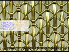 China Copper Brass Decorative Stainless Steel Wire Mesh Customized Size Crimped for sale