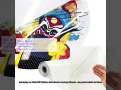Pigment Dye Inkjet Label Material Waterproof 80mic PET Rainbow Self-adhesive Lable