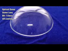 China Custom N-Bk7 Fused Silica Optical Dome Lens For Underwater Photography for sale