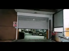 Porta lineare pannello di alluminio legata veloce rotolare e chiusura spirale porta di garage di sicurezza