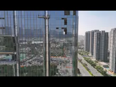 China Commercial Building Glass Curtain Wall Customized Hidden Frame Office Curtain Wall for sale