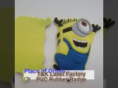 China Custom 3D Silicone Label Washable 3D Soft Silicone Logo Heat Transfer  Badge for sale