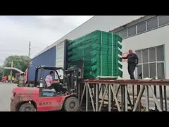 Bending fences are loaded and shipped to Tianjin Port
