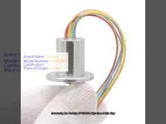 China 8-Loop High Speed Slip Ring - 10,000 RPM & 100 Million Revolutions Life - Aluminum Alloy Construction for sale