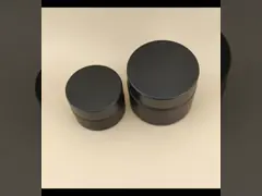 China Nice Design Black Glass Cream Jar With Screw Lid For Lotion for sale