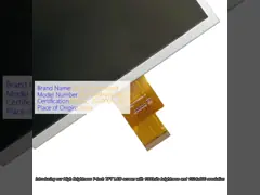 High Brightness 1000nits TFT LCD Screen 7 Inch 1024x600 Resolution LVDS interface
