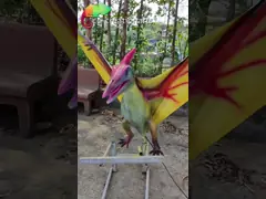 ISO 110VAC Realistic Dinosaur Animatronic Pterosaur Playground Equipment