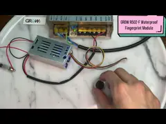 China GROW R502-F RGB LED Waterproof Small DC3.3V Diameter 21.5mm SH1.0-6pin Capacitive Round LED Fingerprint Module Sensor Scanner for sale