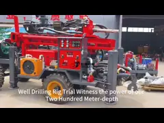 China 55KW Fast Forward Speed Mobile Pneumatic Crawler Drill Rig For Agricultural Irrigation In Arid Areas for sale