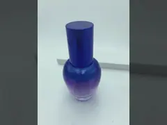 China Glass Lotion Bottle 30ml Blue Gradient Serum Bottle with Pump Oil Bottle Pump Bottle Cosmetic Bottle OEM for sale