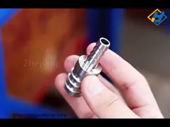 316 Stainless Steel Bspt Ss Tube Fittings Threaded Tee Female Threaded Npt Hose Nipple Fitting