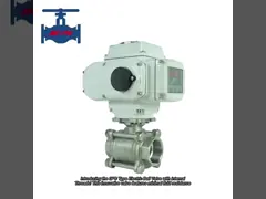3PC Type Electric Ball Valve with Internal Threads