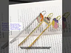 Regali Promozionali Segnalibro in Metallo Smaltato in Lega di Zinco Segnalibro Personalizzato Personalizzato 3D Simpatici Segnalibri Anime Cartoon per Libro
