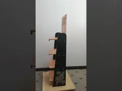 China Nature Color Pet Food Display Stand Light Weight Essential Oil Display Rack Floor Standing for sale