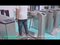 China Office Building Speed Turnstile Gate with 2 Million Trouble-Free Operation Times and Customizable Face Recognition Detector for sale