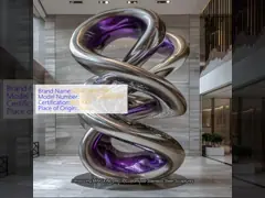Customized 304 316L Stainless Steel Sculpture Manufacturers For Indoor