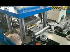 Customizable Roll Forming Line For Hat Purlins With Chain Drive And Hydraulic Punching