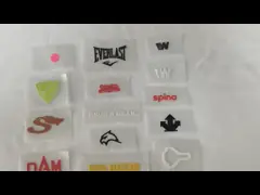 China 3D Silicone Printing Heat Transfer Logo Garment Labels Silicone Badge for sale