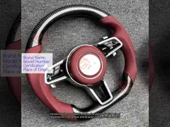 P-orsche C-a-yenne steering wheel P-a-namera M-acan7-18 9-11 modified with carbon fiber