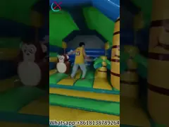 Jungle Monkey Inflatable Bounce House Combo Jumping Castle