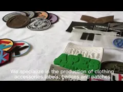 China Eco Friendly Custom Woven Silk Screen Printing Patches With Silicone Logo for sale