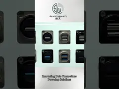 China USB Panel Mount Connector Ip65 Waterproof 9 Pin USB Connector for Format Conversion for sale