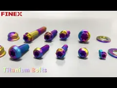 China Custom Colorful Umbrella Head Torx Drive Titanium Alloy Motorcycle Screw with Sample for sale
