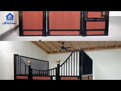 Sturdy Durable European Horse Stalls 3.5m Length Pine Fillin Wood Type